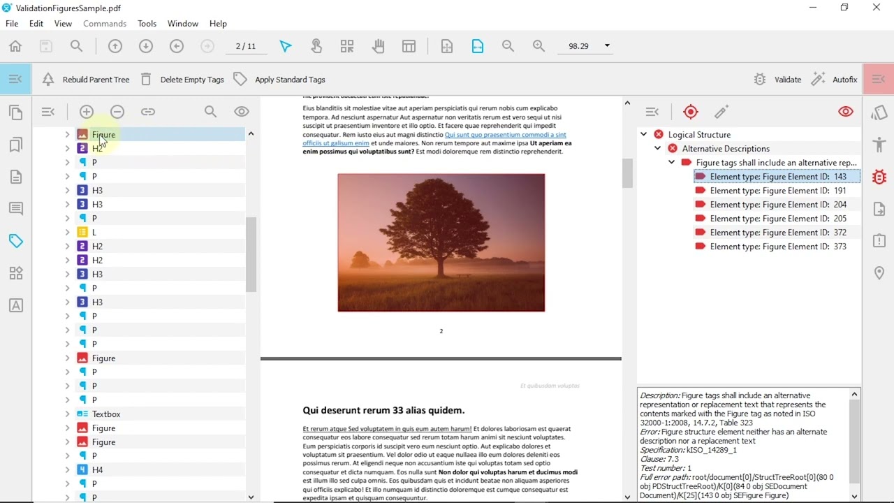 PDFix Desktop Tutorial: How to fix Alternate Description error