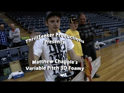 Matthew Chapple Flying His Variable Pitch 3D Foamy