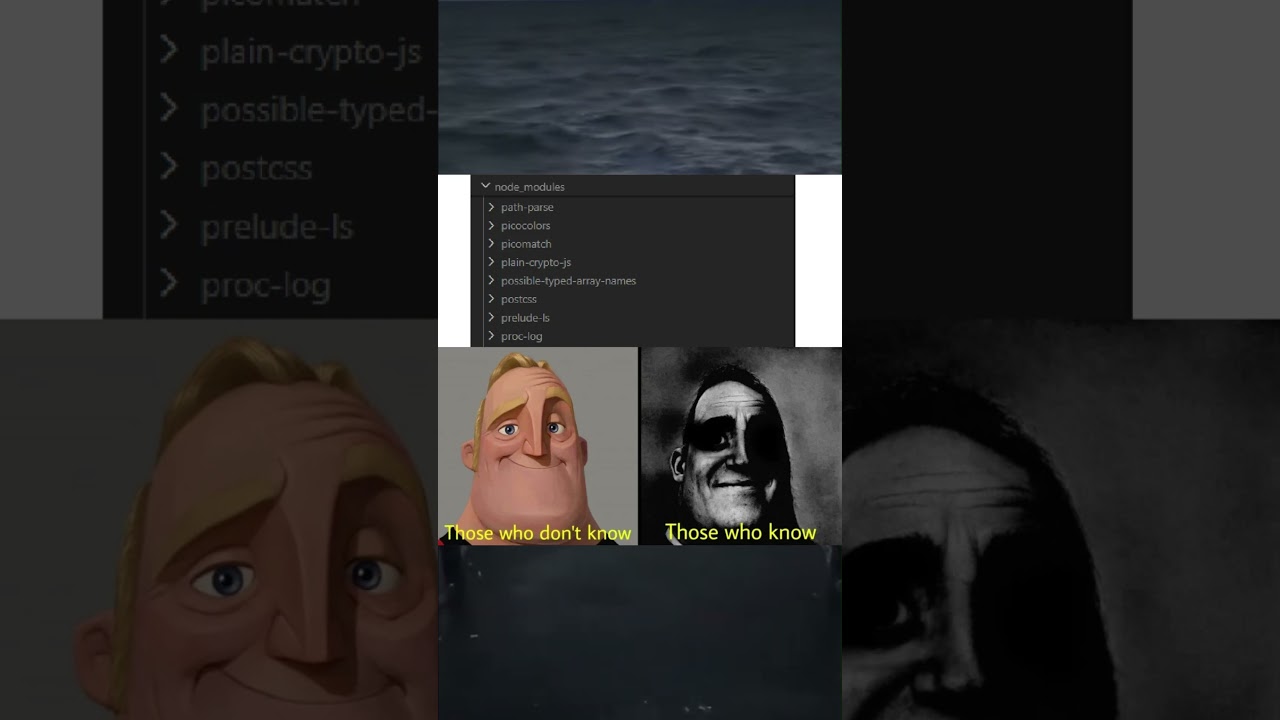 Node Modules =)) #nodejs #coding #programming #javascript #memes