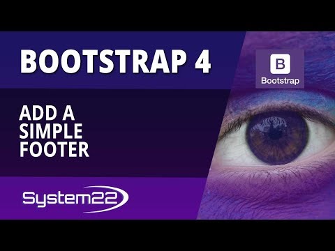 Bootstrap 4 Basics Add A Simple Footer