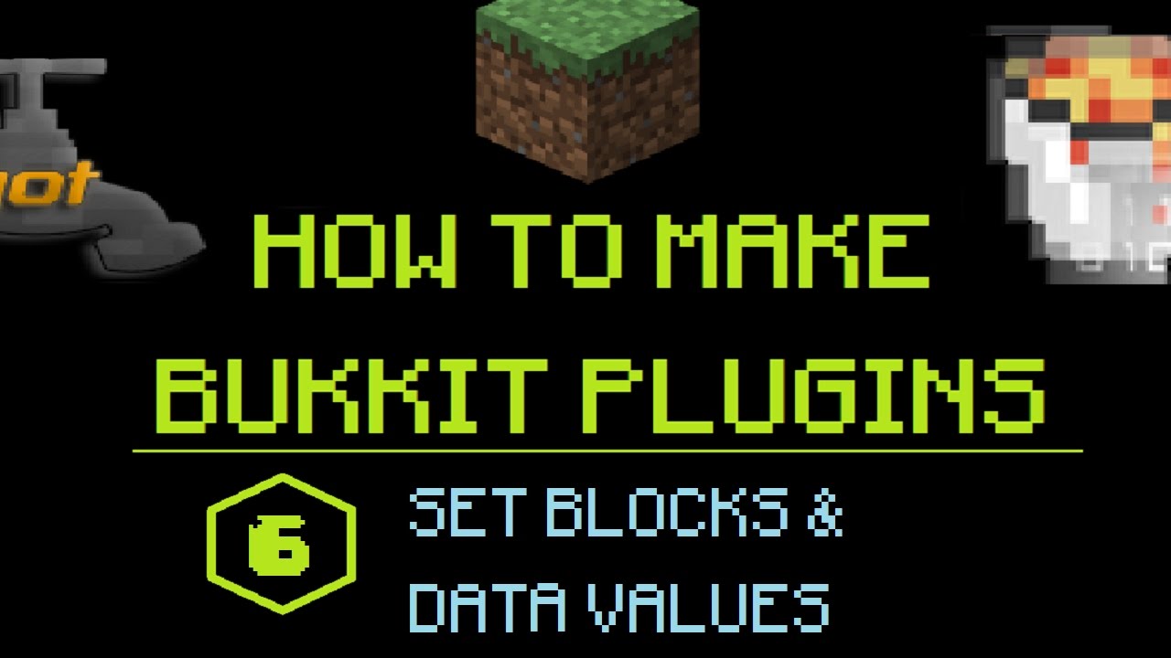 How to Make Bukkit Plugins #6: Set Blocks & Data Values | MINECRAFT 🔌