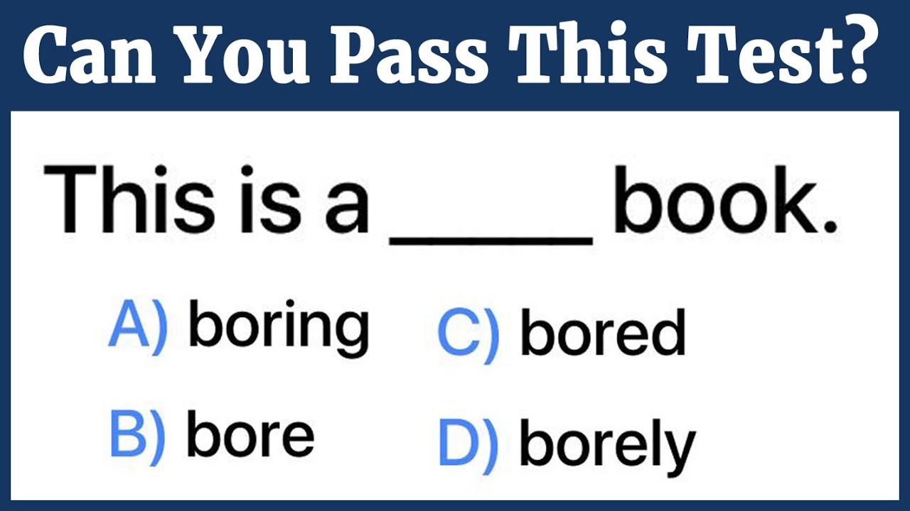 Adjective Quiz in English | Test Your Grammar | Part 1
