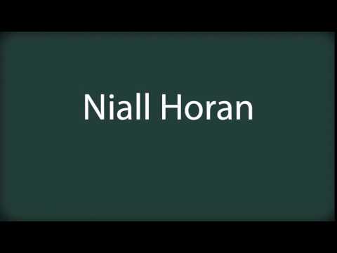 How to pronounce Niall Horan