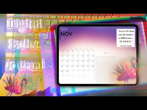 November DIGITAL Bullet Journal ♦ Plan with me (2020) ♦ Zinnia app + GoodNotes