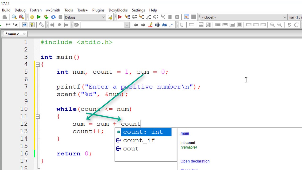 C Program to Calculate the Sum of Natural Numbers From 1 to N