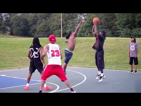 Duke Dennis hosts an intense Basketball Game at DeeBlock!