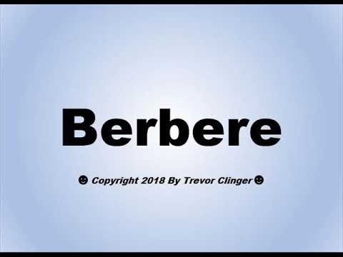 How To Pronounce Berbere