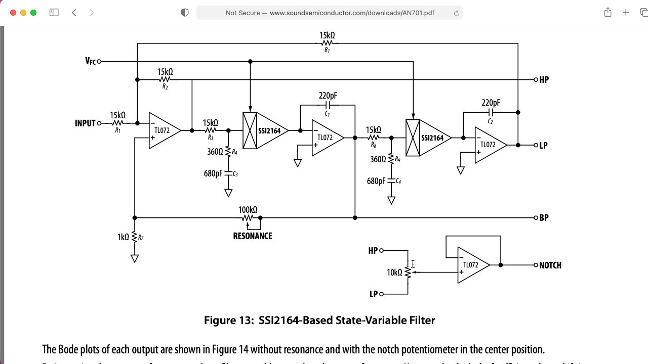 ECE4450 L25: More State Variable Filter Examples (Analog Circuits for Music Synthesis, Georgia Tech)