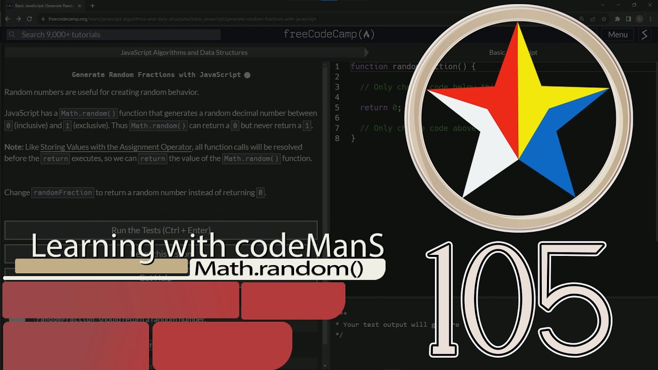 JavaScript Basic 105: Generate Random Fractions with JavaScript | FreeCodeCamp