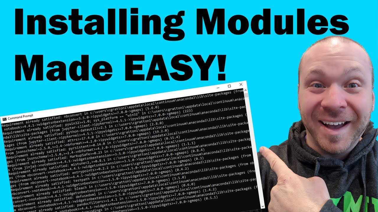 Installing Python modules using pip