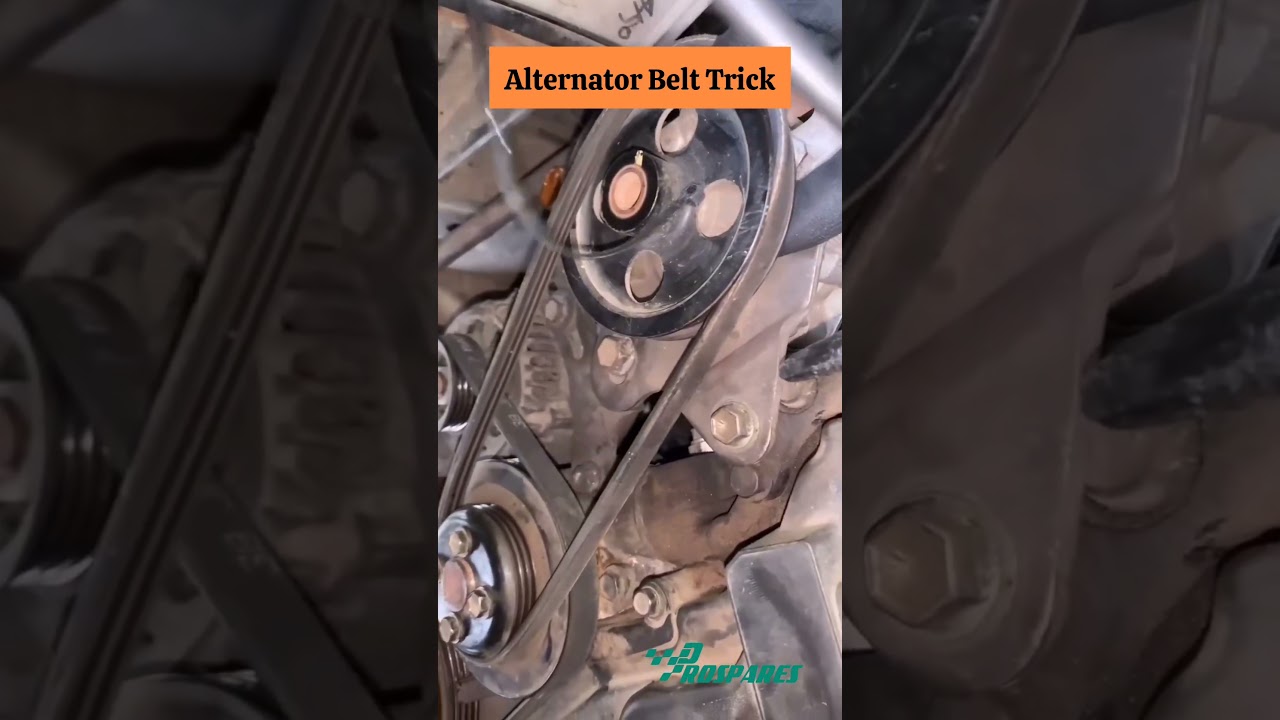 Easy Power Steering Belt Install #automobile #mechanic #belt #alternator #tricks #india