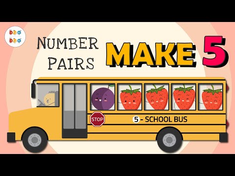 Number Pairs Make 5 | Number bonds 5 | Addition