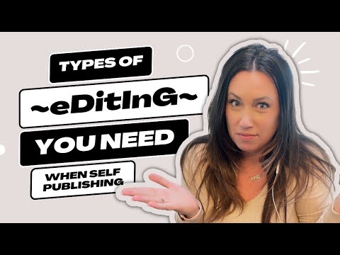 TYPES OF BOOK EDITING | HOW TO FIND AN EDITOR | Self Publishing 101 | Publishing on Amazon KDP