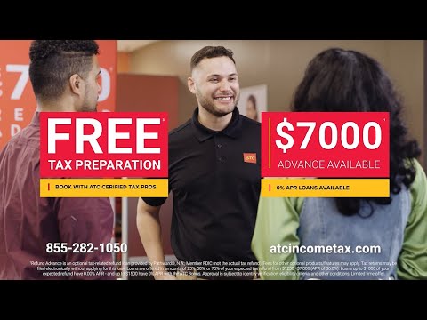 ATC Income Tax Commercial 2025 - "Free Tax Prep $7000 Advance" (:15 sec) - TV Ad
