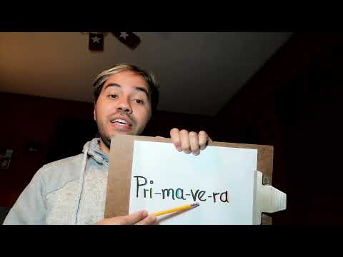 How to Pronounce "Primavera" - Spring in Spanish