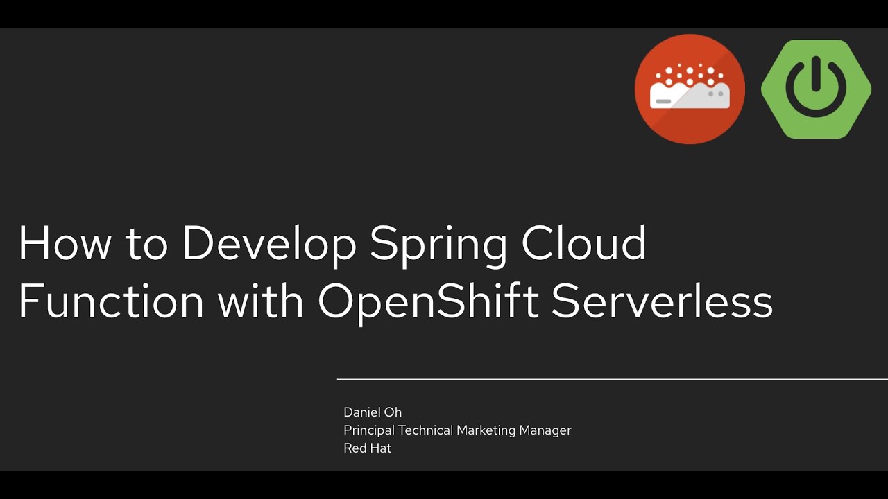 How to Develop Spring Cloud Function with OpenShift Serverless