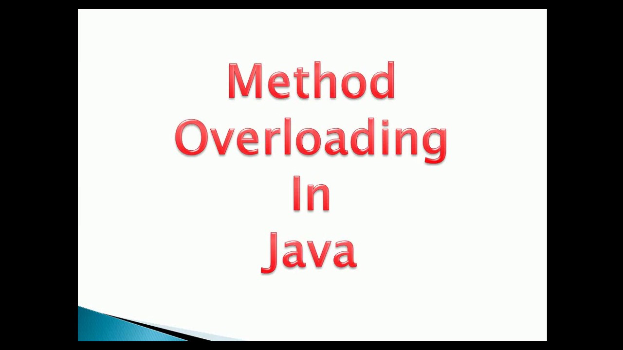 Method overloading in java Practical Demo Tutorial -