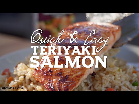 Quick and Easy Teriyaki Salmon | Blackstone Griddle