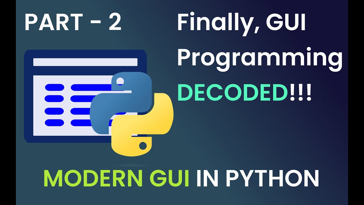 PyQt Tutorial for Beginners: Create a Simple GUI in Python using PyQt | PART 2