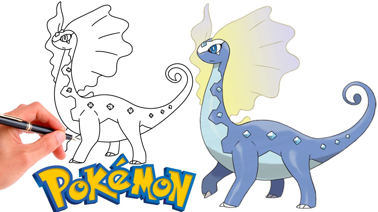 How To Draw AURORUS POKEMON #699 | Generation 6