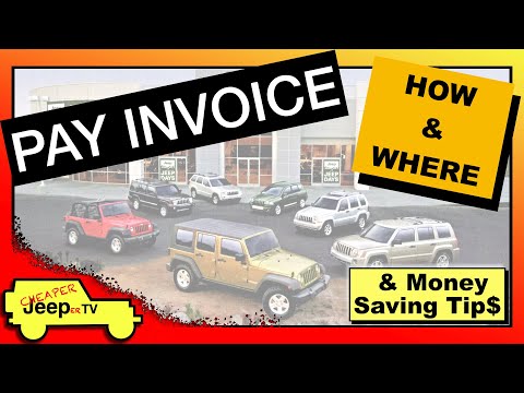Pay Invoice for a New Jeep Wrangler