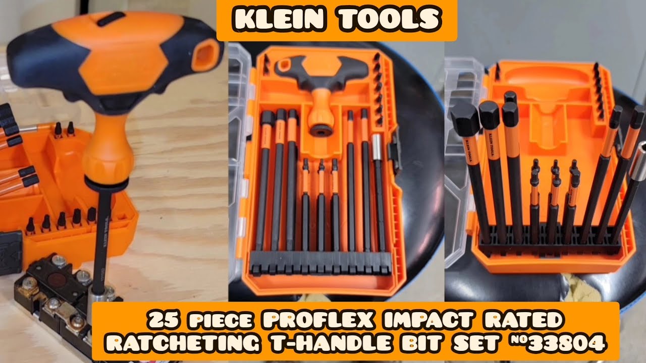 KLEIN TOOLS PROFLEX IMPACT RATED RATCHETING T-HANDLE BIT DRIVER #33804 REVIEW @KleinToolsVideo 