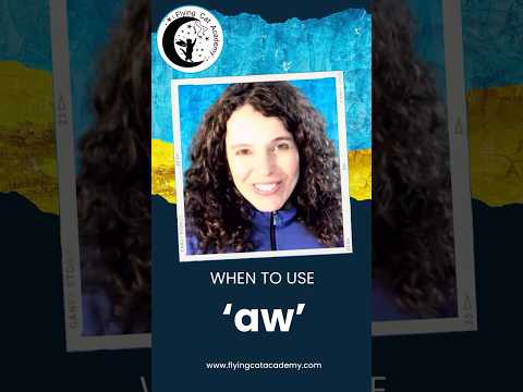 WHEN to use AW. #spelling #structuredliteracy #ortongillingham #shorts