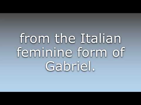 What does Gabriella mean?