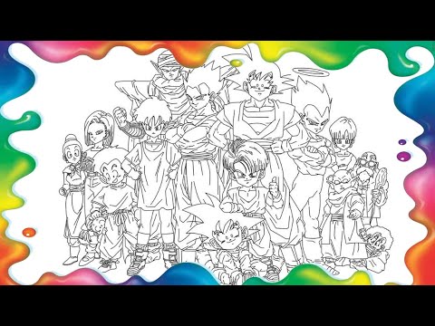 🌈🐉DragonBall para Colorir | Desenho Dragon Ball para Colorir | Dragon Ball Super em Português | Goku