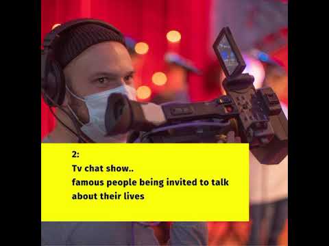 the kind of tv programs.. examples