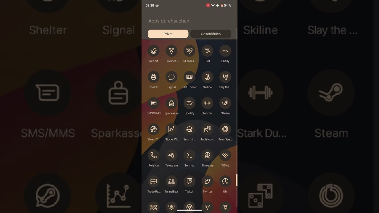 GrapheneOS - My customization using Lawnchair and Lawnicons - 01/23