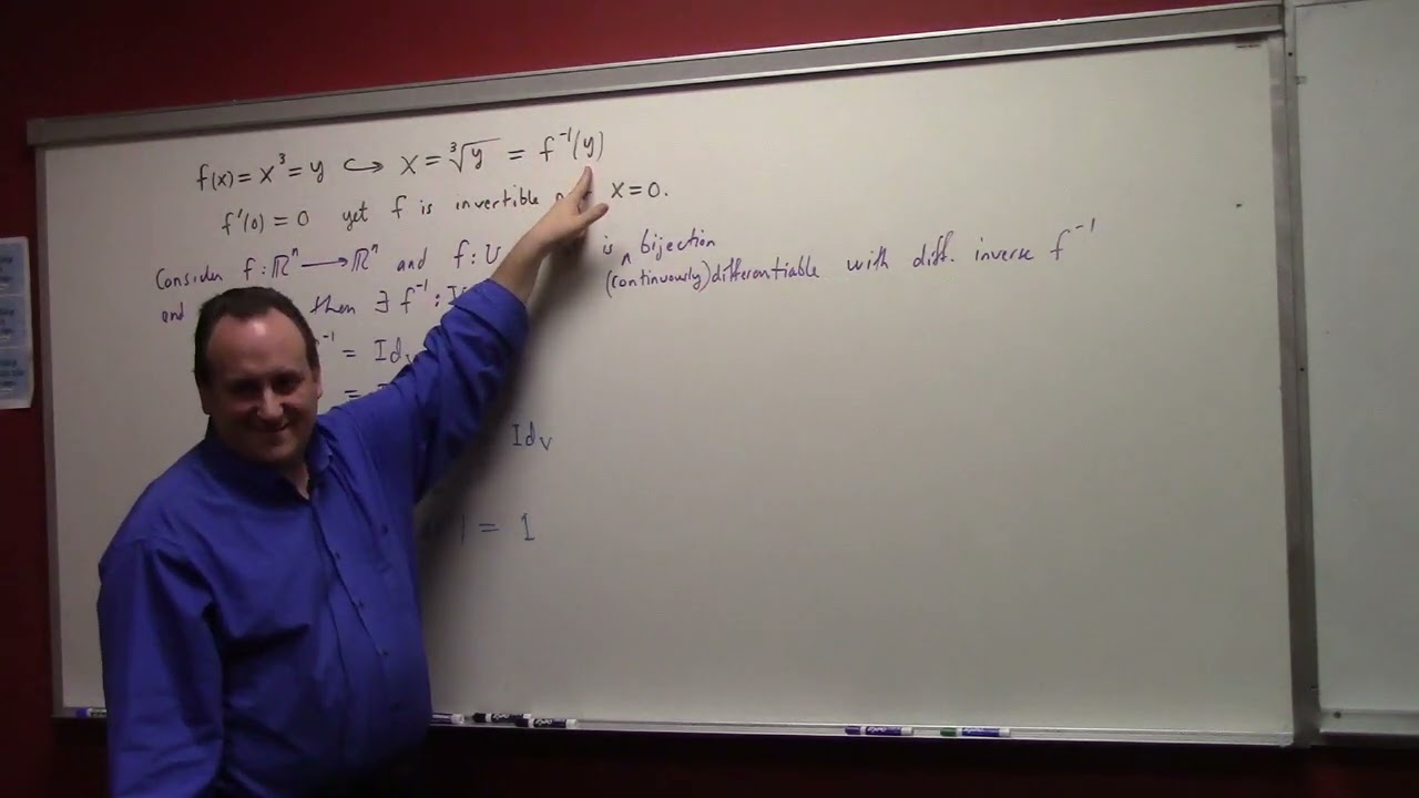 Advanced Calculus: inverse mapping theorem, proof sketch, 9-28-23 part 1