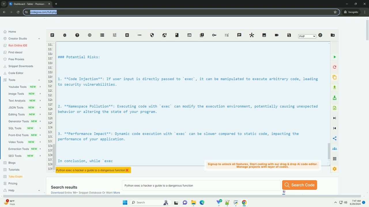 Python exec a hacker s guide to a dangerous function