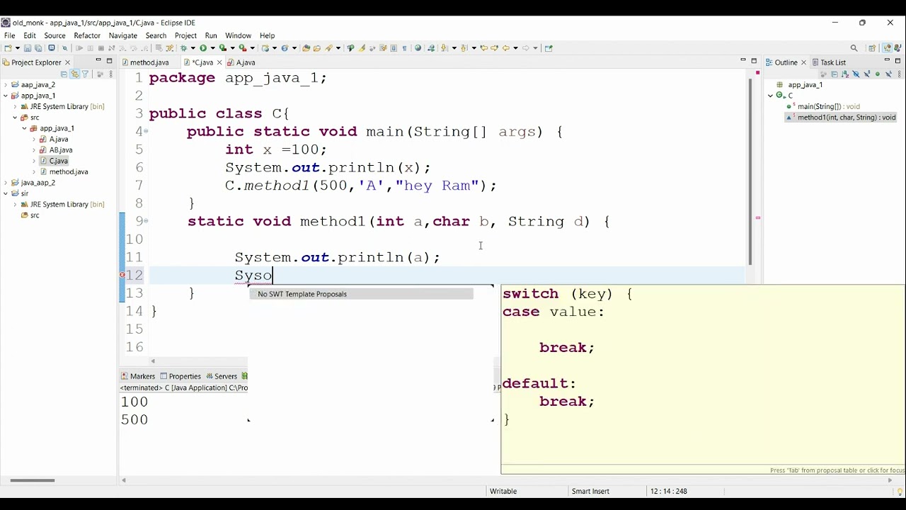 Method Arguments Java || Methods with Parameters / arguments in Java Programming Video Tutorial