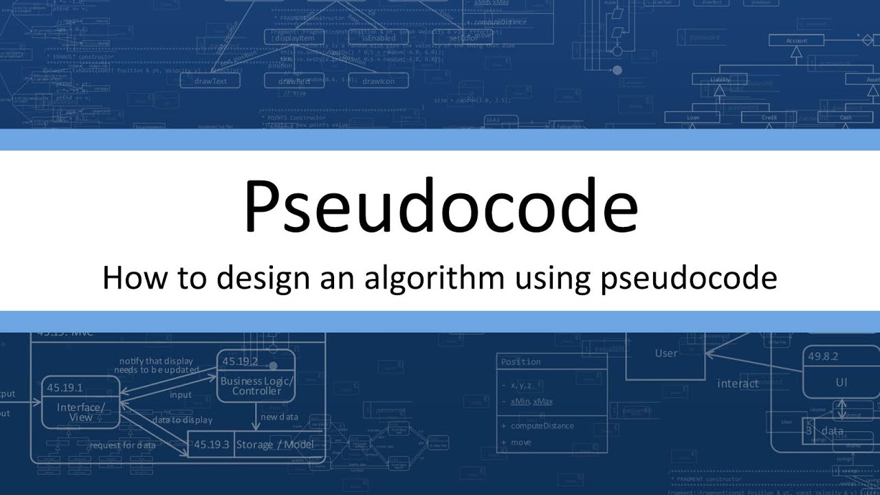 Pseudocode - How do design an algorithm using pseudocode