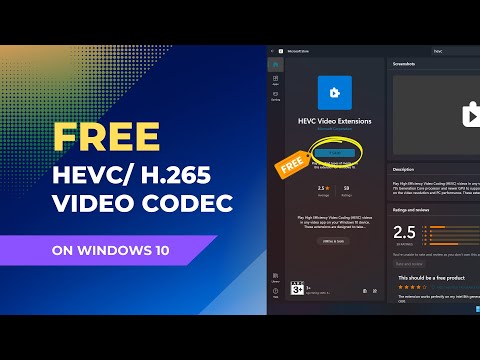Install/ Activate FREE HEVC/ h.265 Codec in Windows 10