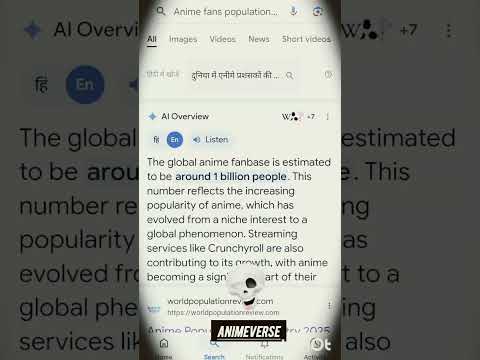 Anime fans population in world β οΈππ€― #space #remix
