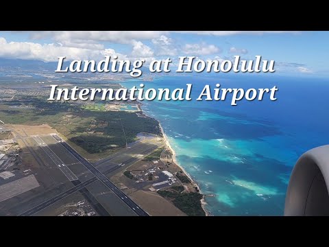 Flyover and landing at Honolulu International Airport (HNL) on Southwest 737 Max 8 plane