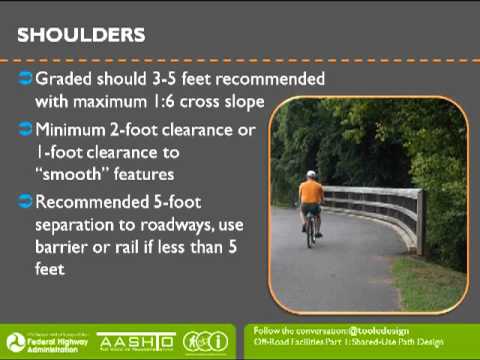 AASHTO Bike Guide: Off Road Facilities: Shared Use Path Design Oct. 9, 2012