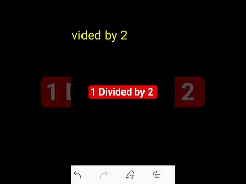 1 Divided by 2 ||1 รท 2 ||Long Division with One digit Divisor ||Quotient, Remainder ,Dividend