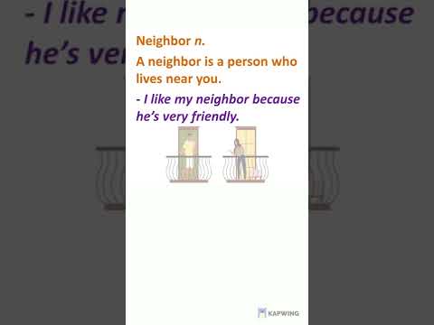 Neighbor , meaning, definition, pronunciation & example