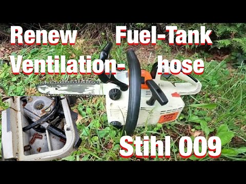 Repairing Tank Ventilation Hose on Stihl 009 Chainsaw - DIY Tips for Stihl Chainsaws #stihl011 #DIY