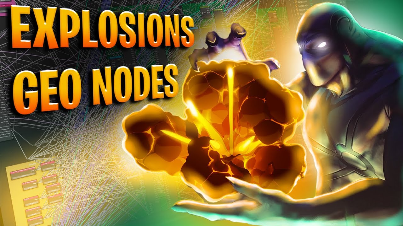 Tutorial on using my procedural explosions | Geo Nodes | Animation