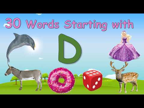 30 Words Starting with Letter D || Letter D words || Words that starts with D