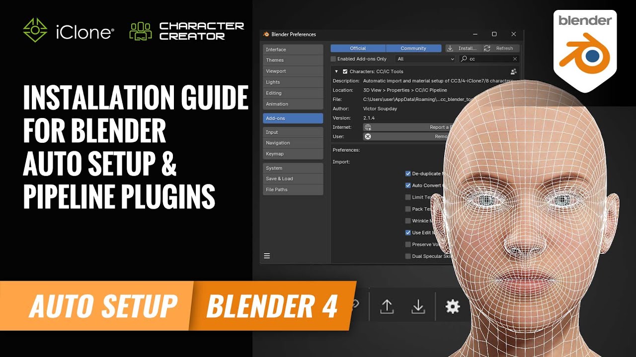 Installation Guide for Blender Auto Setup and Pipeline Plugin