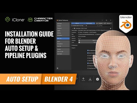 Installation Guide for Blender Auto Setup and Pipeline Plugin | Character Creator 4 Tutorial