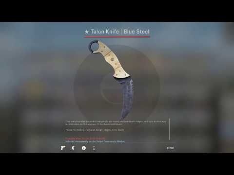 Steam Community :: Video :: TALON KNIFE BLUE STEEL UNBOXING