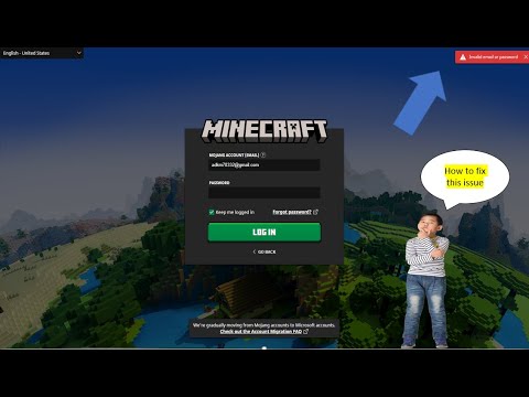 HOW TO CREAT MOJANG ACCOUNT SHOW THE PASSWROD IS NOT CORRECT HOW TO FIX THIS ISSUE