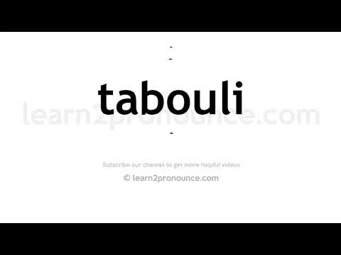How to pronounce Tabouli | English pronunciation