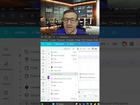 Quantidade de linhas da Planilha do Canva #byeverton #excel #microsoft #planilhas
